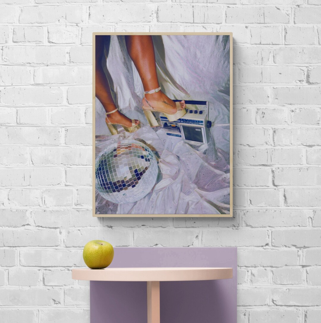 Disco Ball Print, Disco Ball Poster, Digital Download Wall Art ...