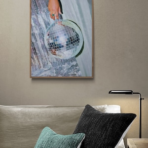 Disco Ball Print, Disco Ball Poster, Digital Download Wall Art ...