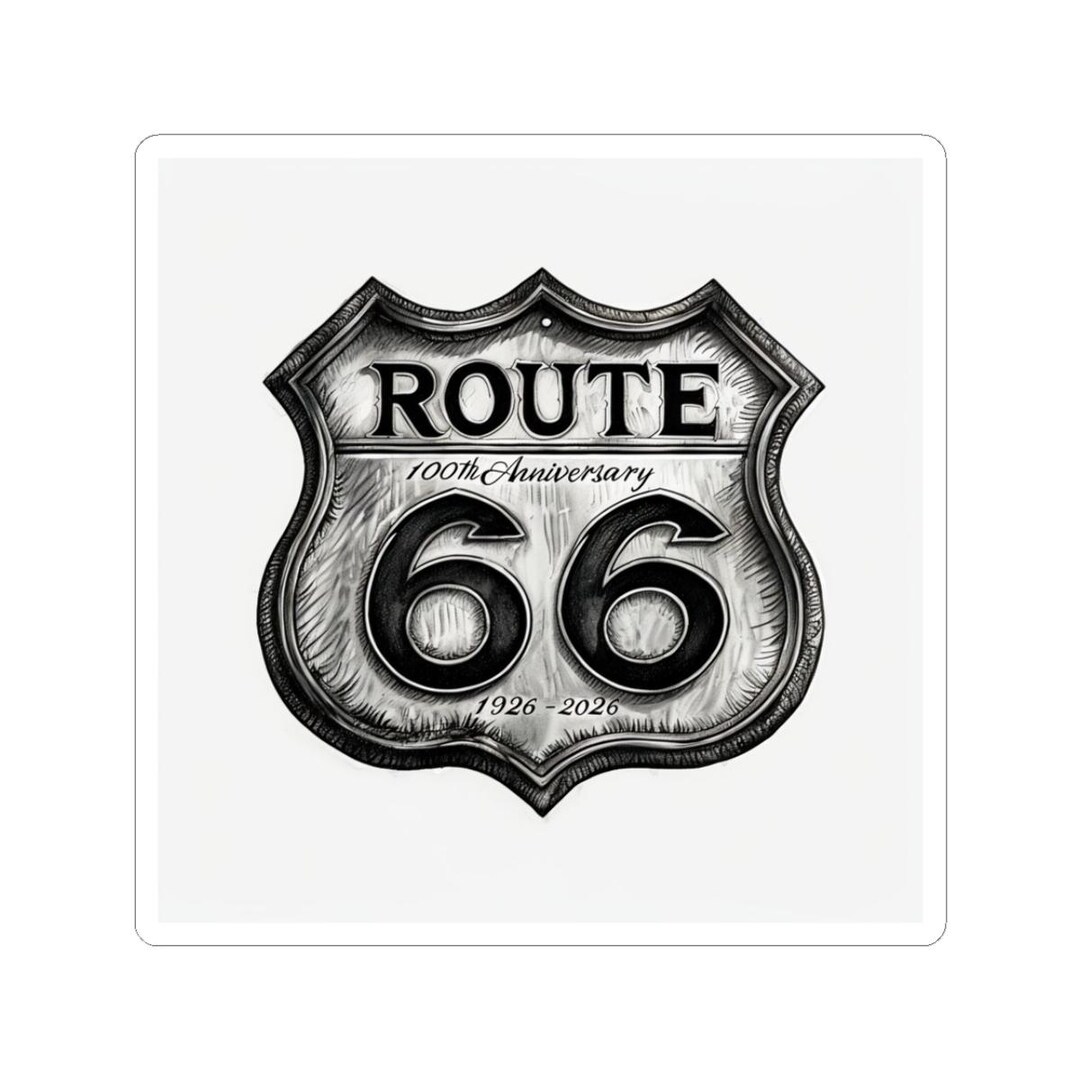 Route 66 100th Anniversary Road Sign Sticker - Etsy