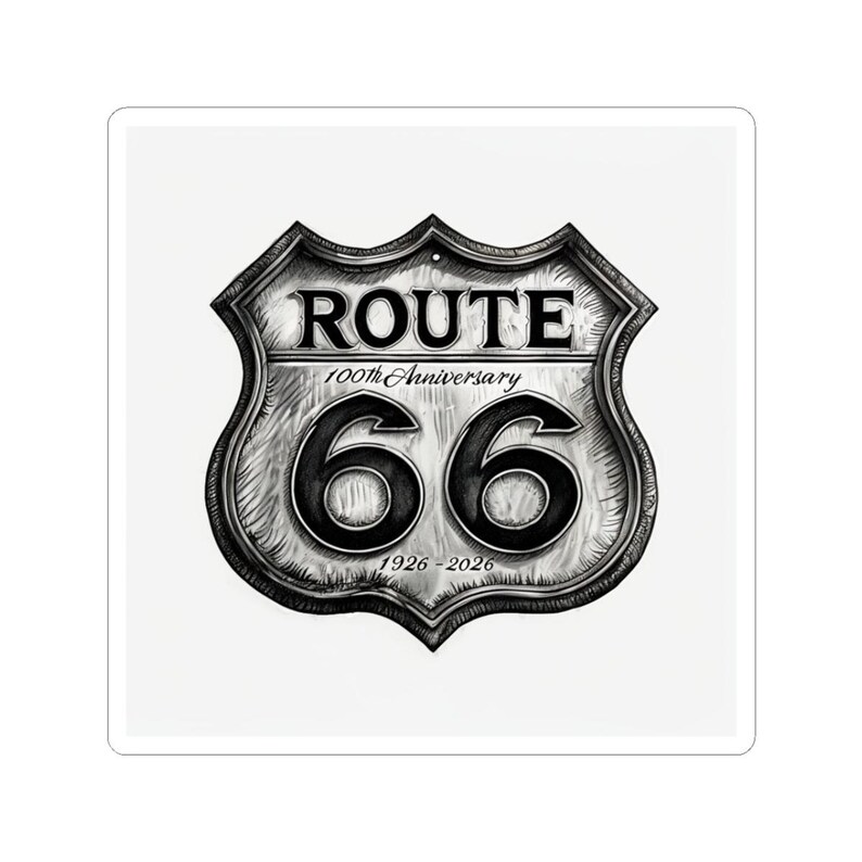 Route 66 100th Anniversary Road Sign Sticker - Etsy