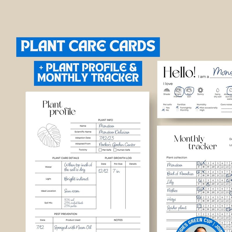 Printables Plant Id Cards - Etsy