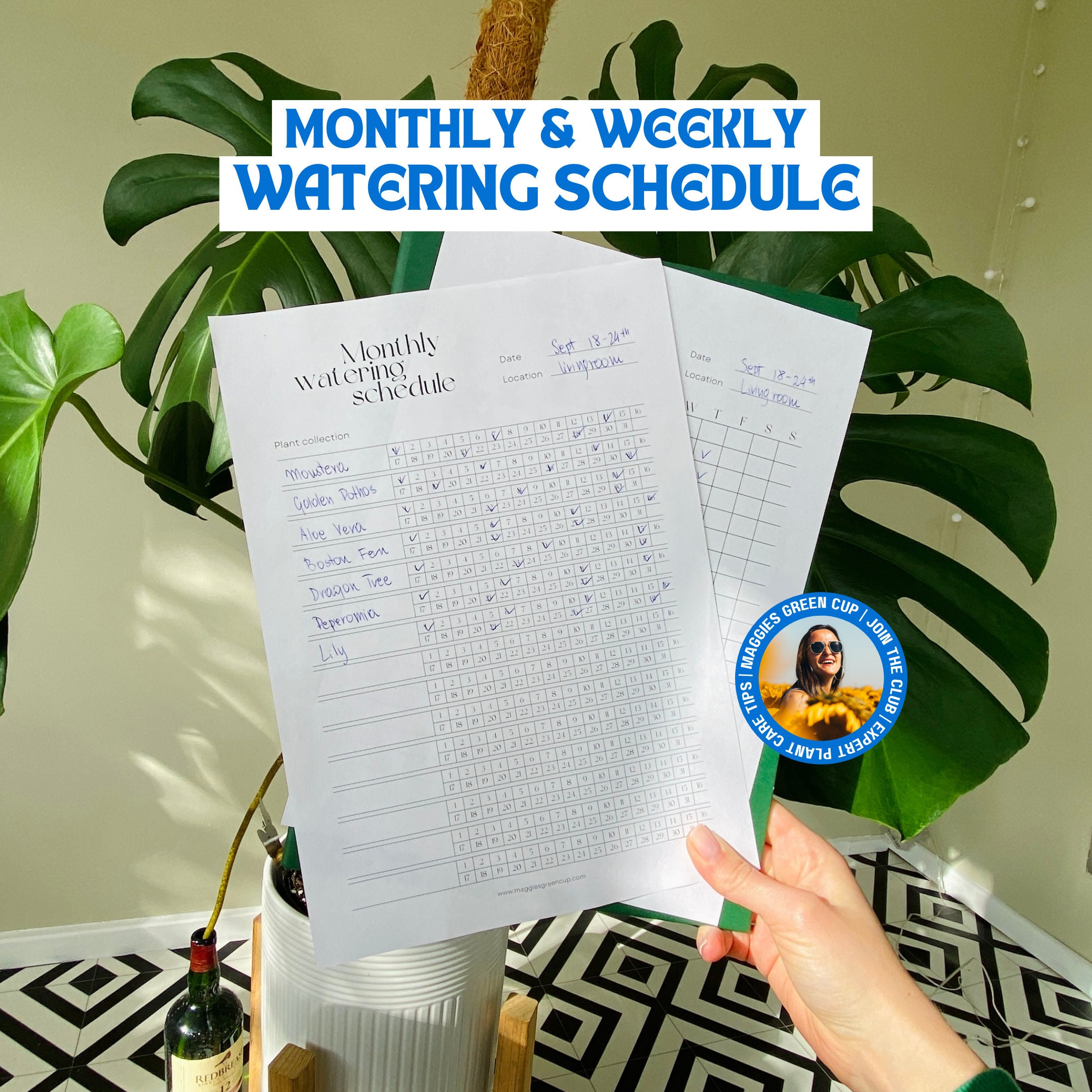 Plant Care Tracker Journal, Indoor Plant Planner, Houseplant Planner, Plant Watering Schedule ...