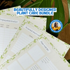 Plant Profile Card Plant Care Journal Printable Houseplants Planner ...