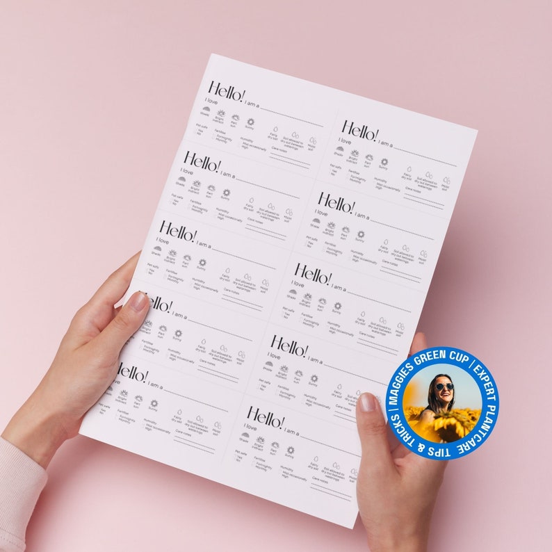 Plant Care Cards: Pet-friendly Tips, Watering Schedule (digital ...