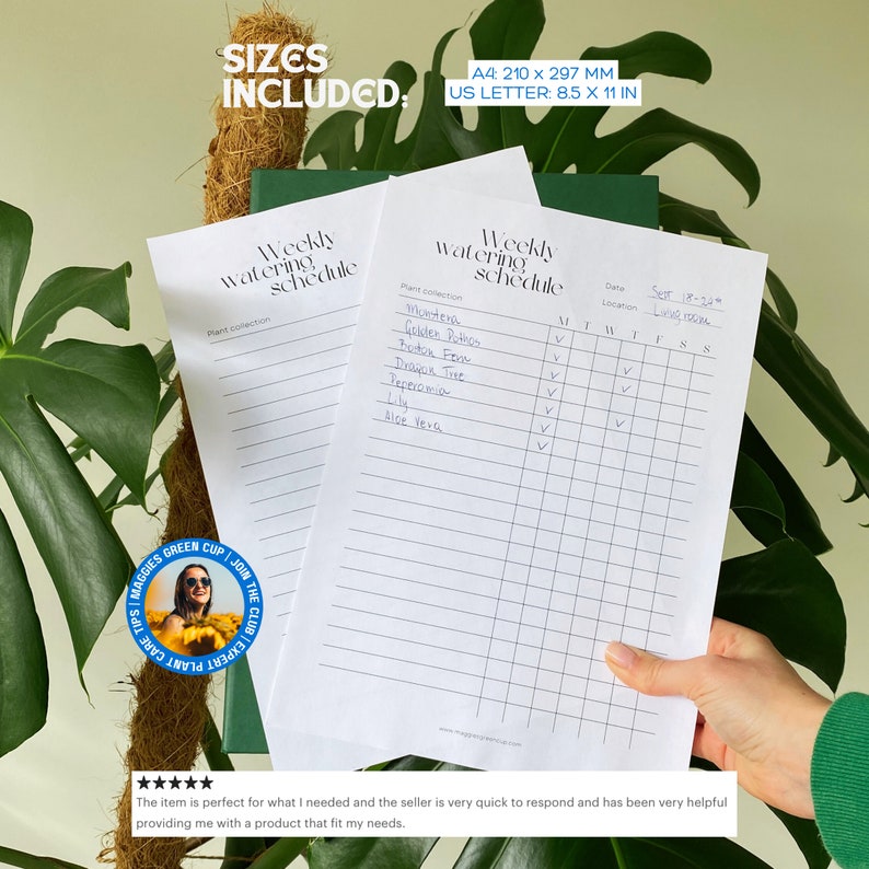 Plant Care Tracker Journal, Indoor Plant Planner, Houseplant Planner ...