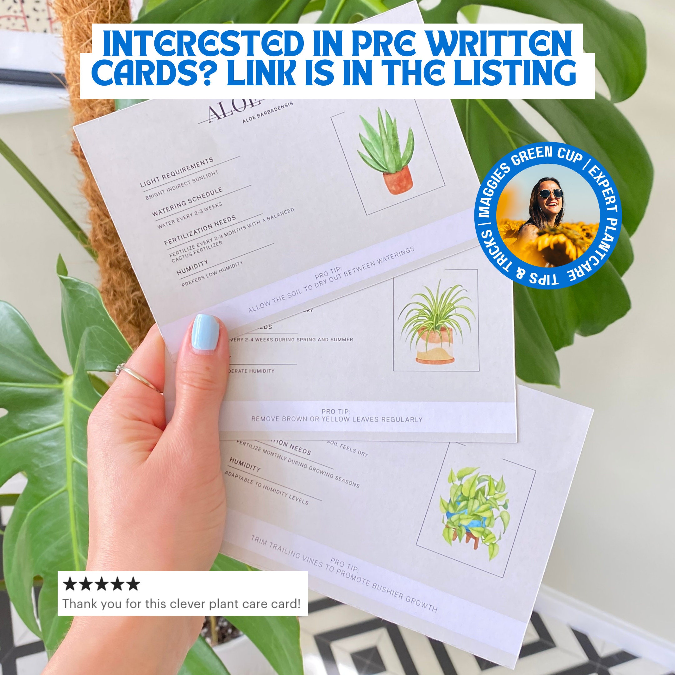 Plant Care Cards CANVA Template Plant Care Indoor Planner Plant Care ...