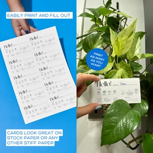 Plant Care Information Cards: Printable Plant Instructions (digital ...