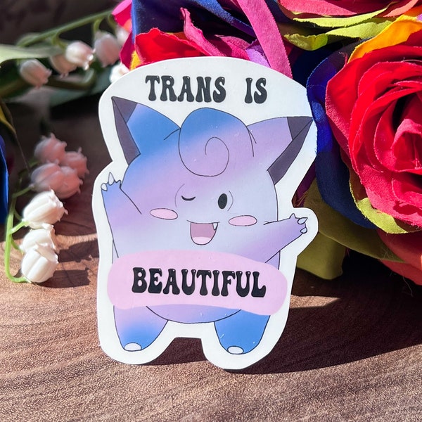 Anime Trans Pride Sticker - Etsy