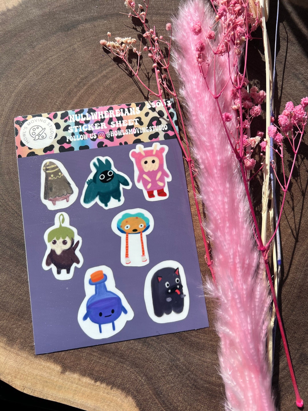 Spooky Ooblet Fan Art Nullwherians Sticker Sheet Weeb Gifts - Etsy