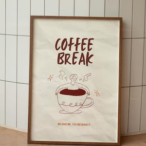Coffee Break Print | Coffee Break Poster | Office Decor | Coffee Print ...