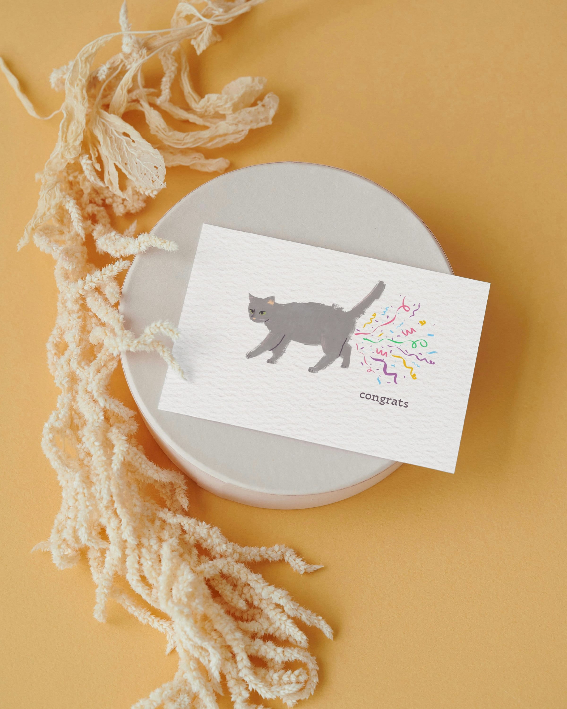 Congratulations Card | Congrats Cat | Printable Congratulations Card ...