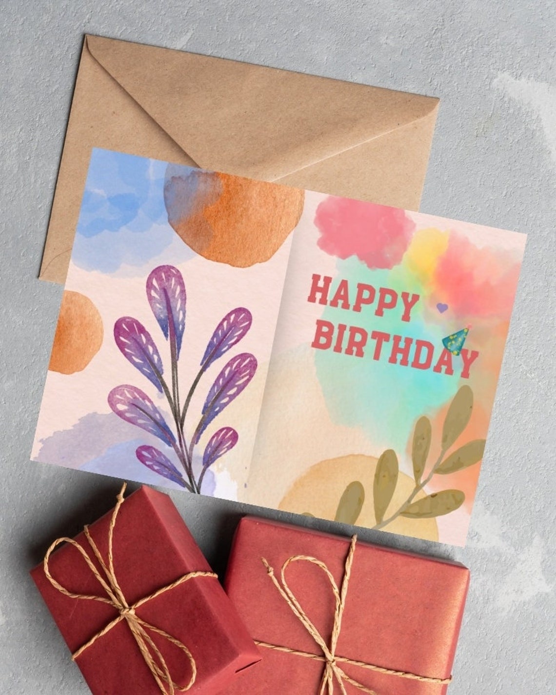 Happy Birthday Card Digital Happy Birthday Card Happy Birthday Card ...