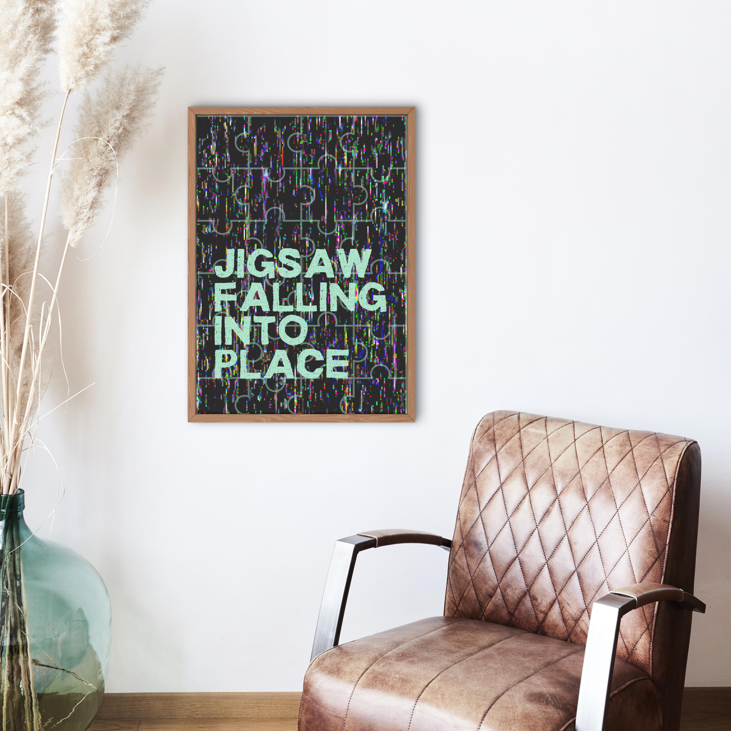 Jigsaw Falling Into Place Poster | Quote Poster | Music Print | Quote ...