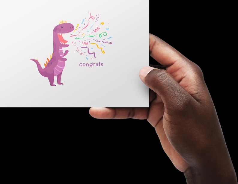 Congratulations Card | Dinosaur Card | Printable Congratulations Card ...