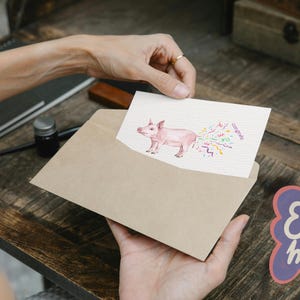 Congratulations Card | Pig Card | Printable Congratulations Card | Pig ...
