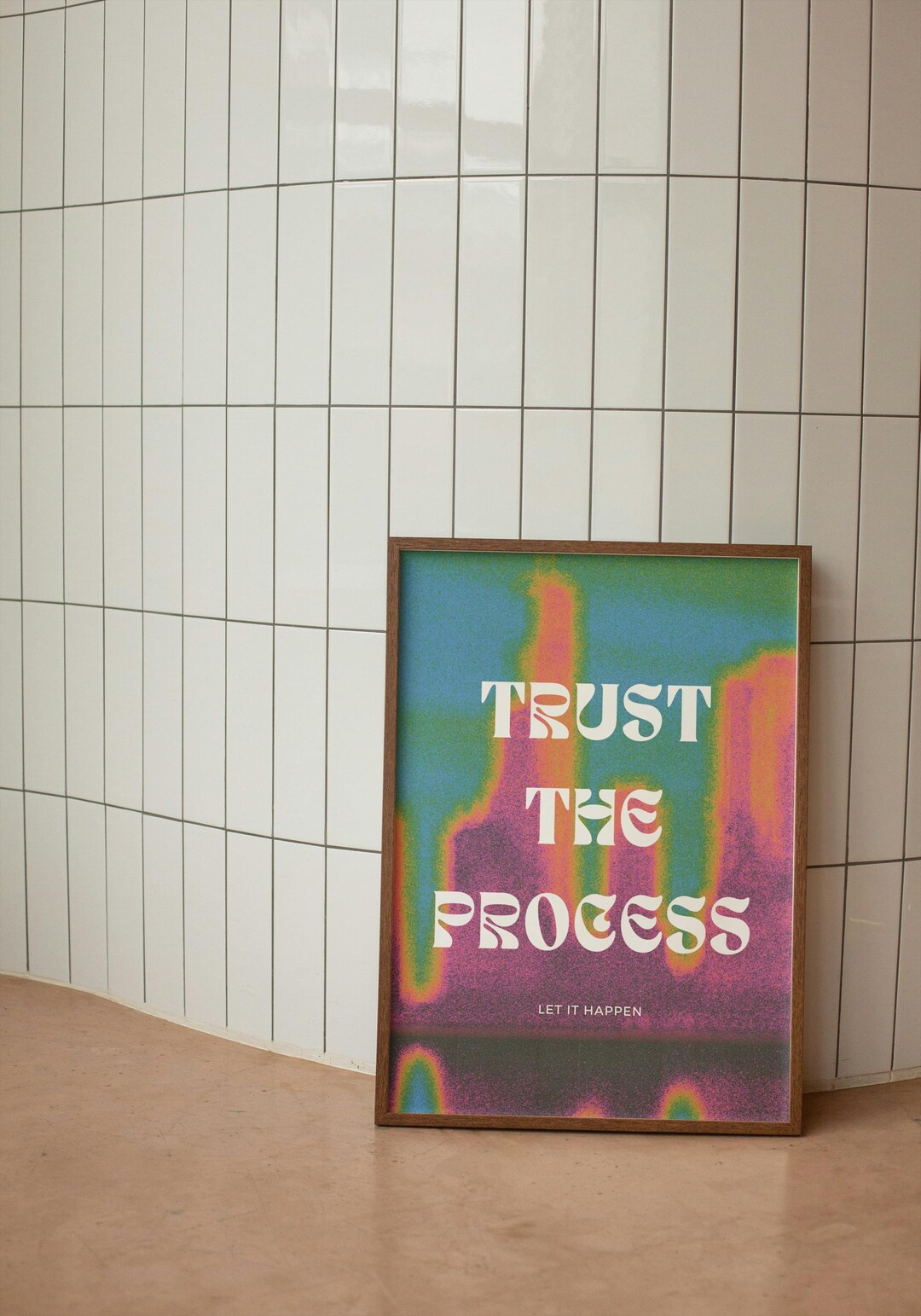Trust the Process Wall Art | Trust the Process Poster | Typography Wall ...