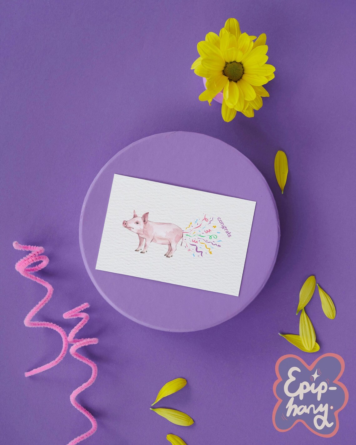 Congratulations Card | Pig Card | Printable Congratulations Card | Pig ...