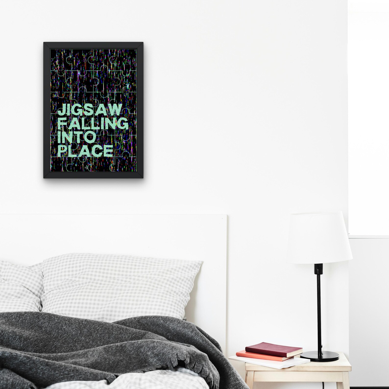 Jigsaw Falling Into Place Poster | Quote Poster | Music Print | Quote ...