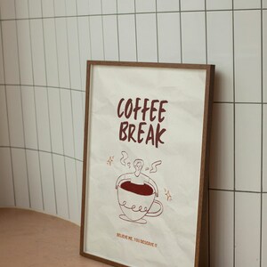 Coffee Break Print | Coffee Break Poster | Office Decor | Coffee Print ...