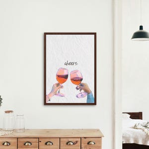 Cheers Print Bar Cart Print Bar Cart Decor Wine Print Cheers Printable Wall Art Cheers Sign Bar ...