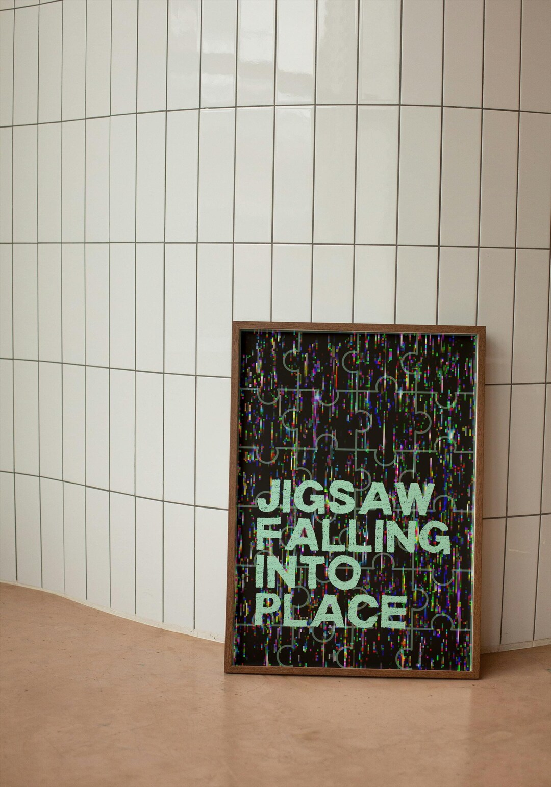 Jigsaw Falling Into Place Poster | Quote Poster | Music Print | Quote ...