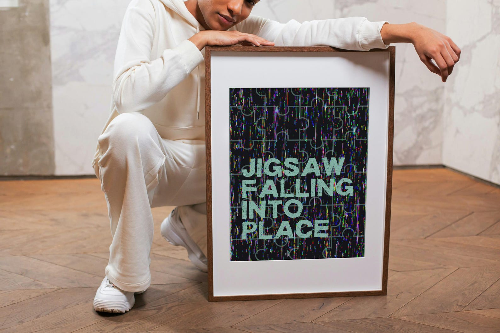 Jigsaw Falling Into Place Poster | Quote Poster | Music Print | Quote ...