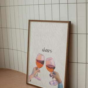 Cheers Print Bar Cart Print Bar Cart Decor Wine Print Cheers Printable Wall Art Cheers Sign Bar ...
