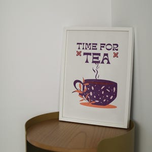 Time for Tea Print | Time for Tea Poster | Kitchen Wall Decor | Tea ...