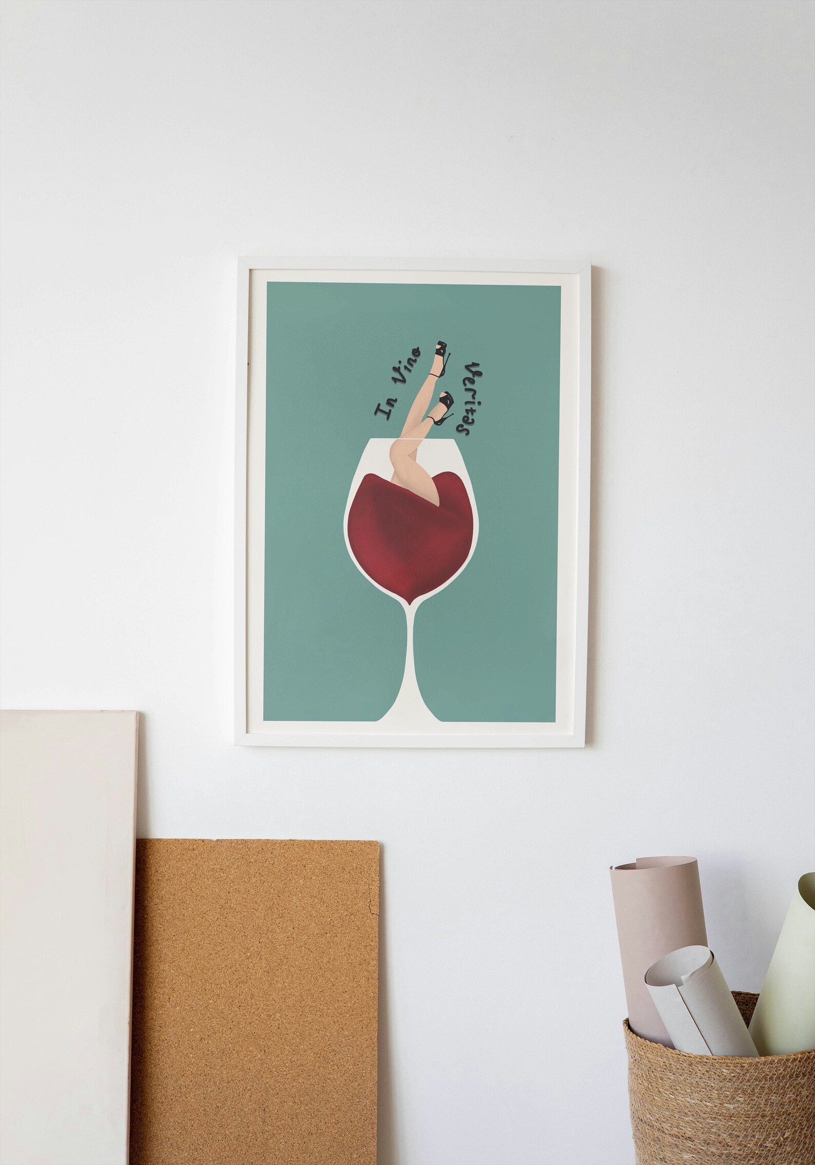 In Vino Veritas | in Vino Veritas Print | Bar Decor | Wine Poster | in ...