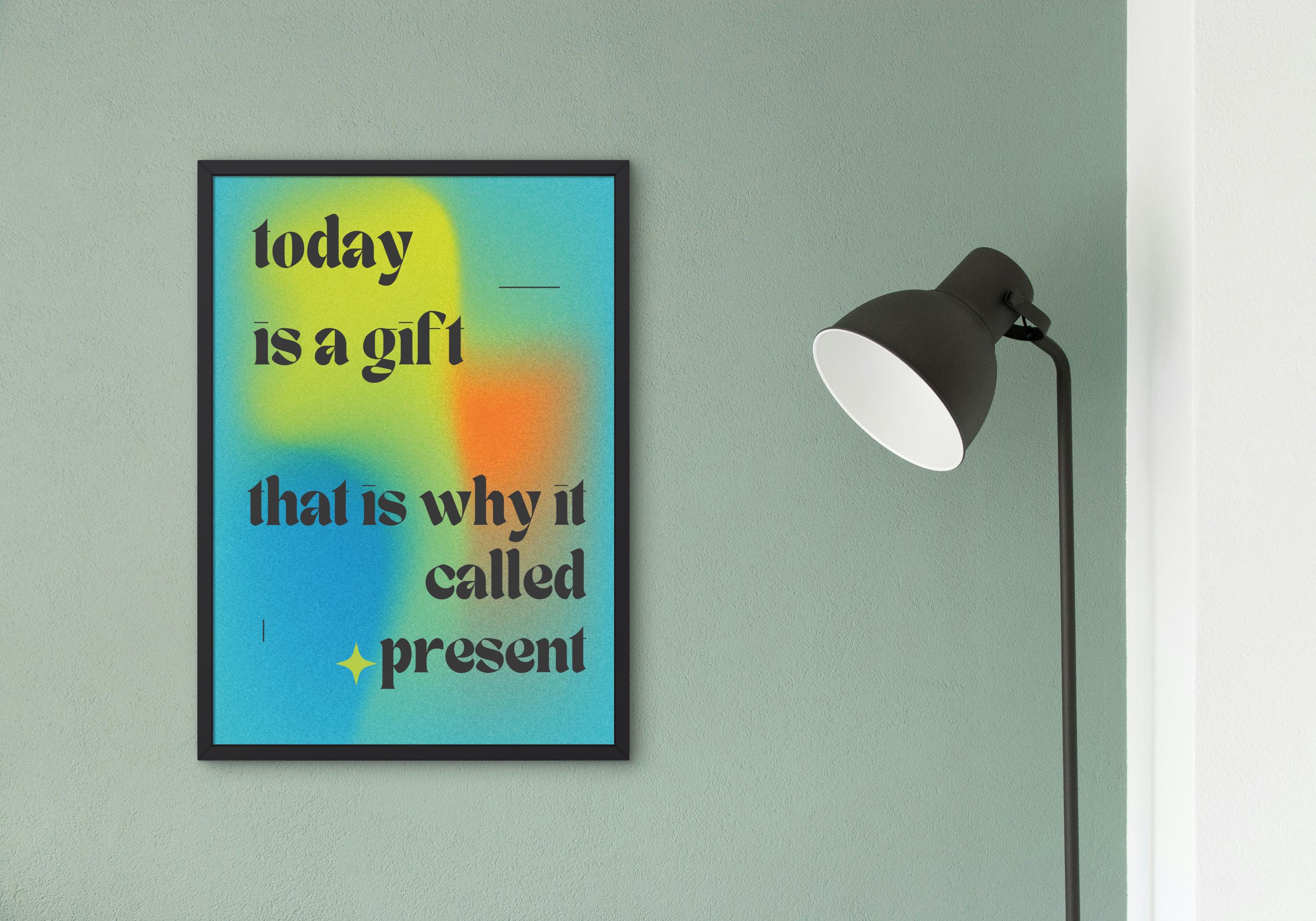 Today is A Gift That's Why It's Called Present Art Print | Eleanor ...
