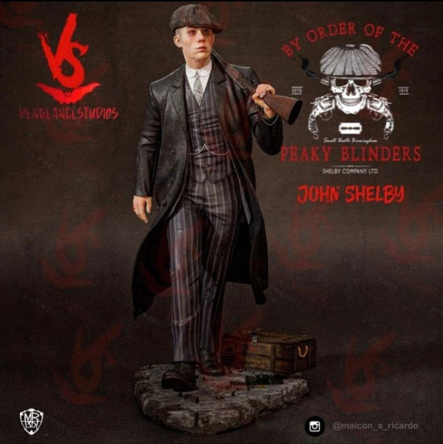 The Peaky Blinders 'john' Statue 1/6 Scale 12 paint Your Own Kit - Etsy