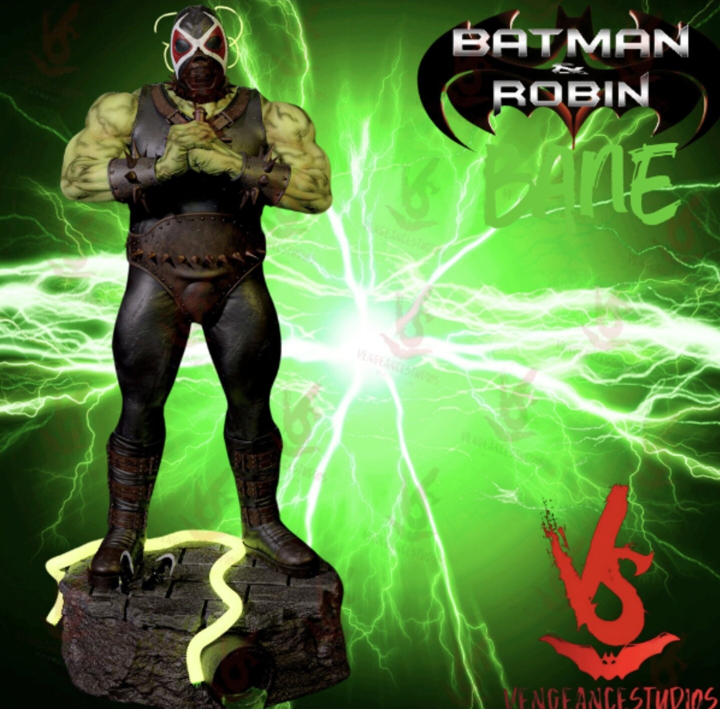 Batman & Robin 'bane' Statue 1/6 Scale paint Your Own Kit - Etsy