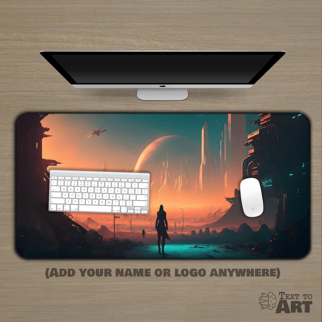 Large Custom Cyberpunk Mouse Pad Personalized Gaming Desk Mat Pad XL ...