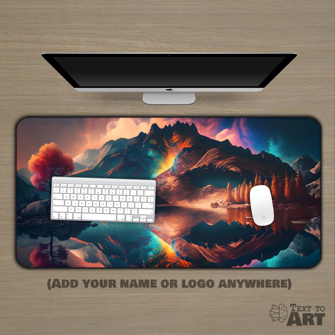 Large Colorful Gaming Mouse Pad Custom Fantasy Desk Mat Pad XL Mouse ...