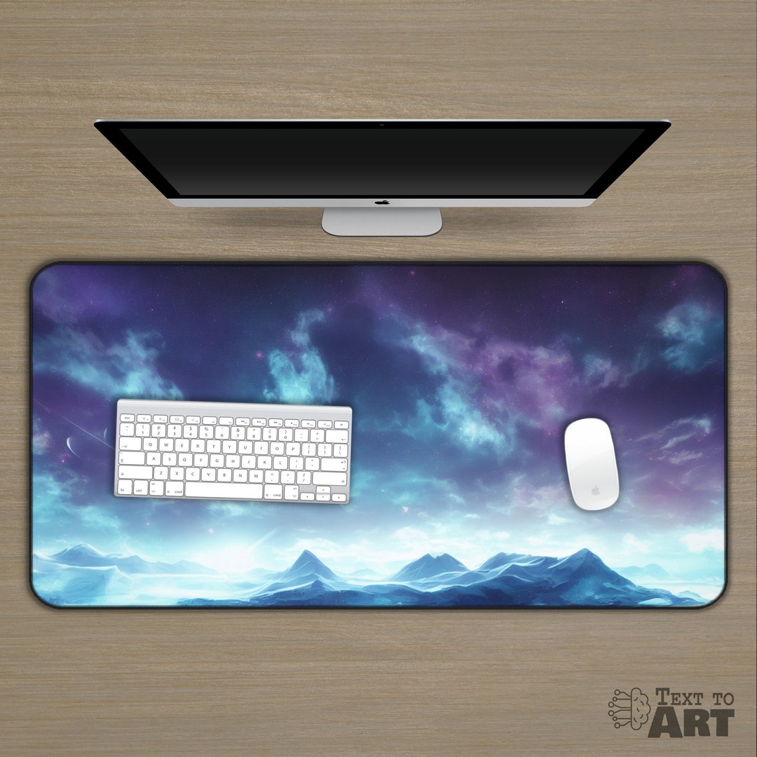 Large Fantasy Gaming Mouse Pad Extended Gaming Desk Mat Galaxy Space ...