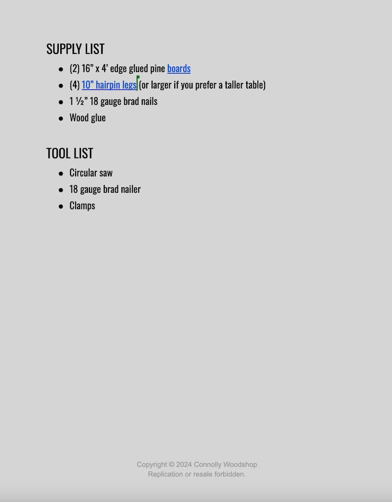 Record Table, DIY Plans - Etsy