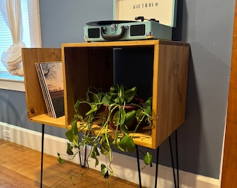 MCM Record Player Stand Build Plans, DIY Turntable Table Plans, Mid ...