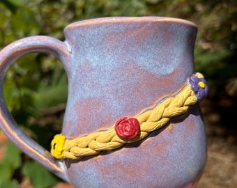 Handmade Princess Rapunzel Braided Hair Pottery Mug - Etsy
