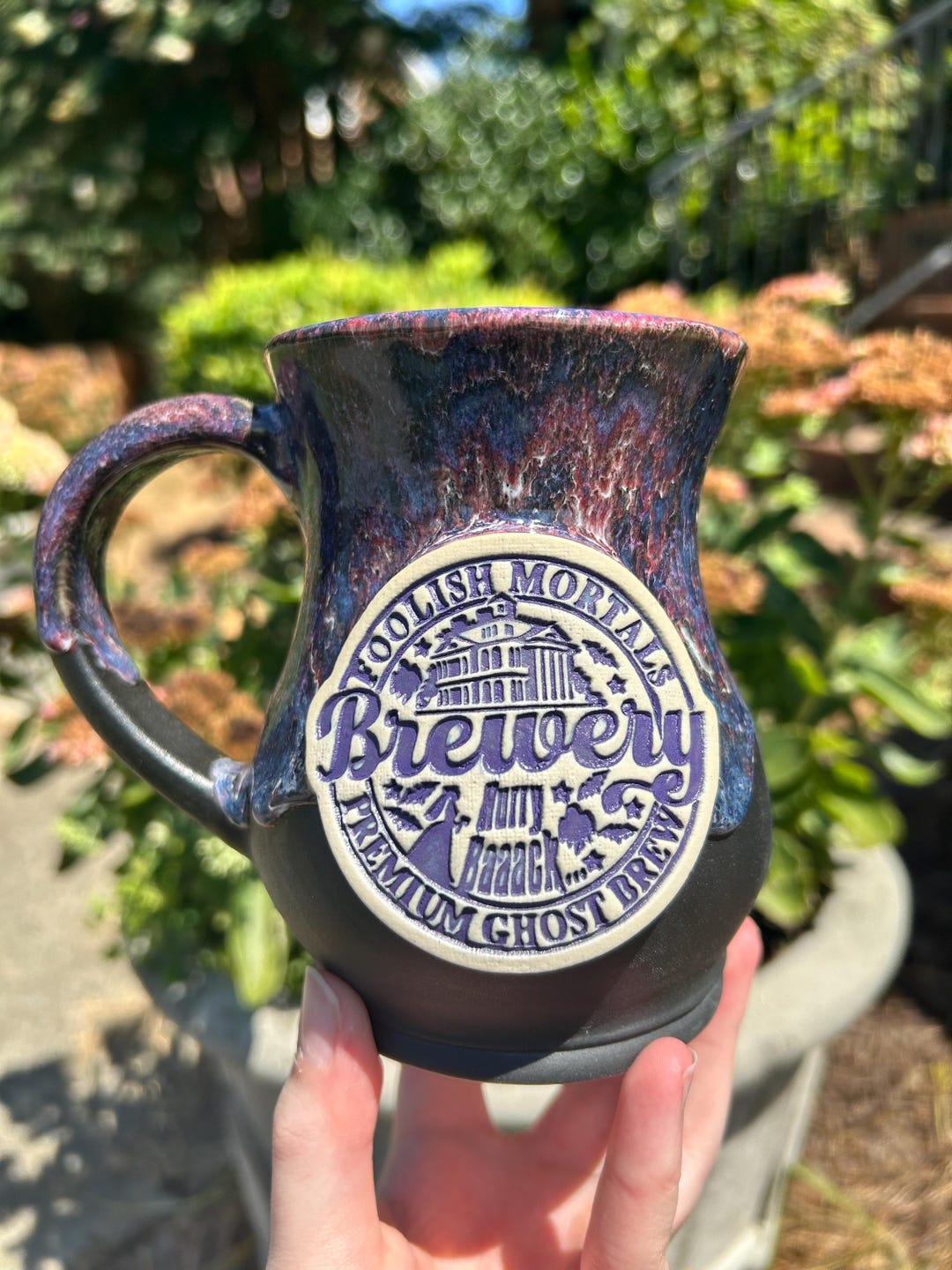Handmade Drippy Purple Foolish Mortal Pottery Mug Spooky Season Mug - Etsy