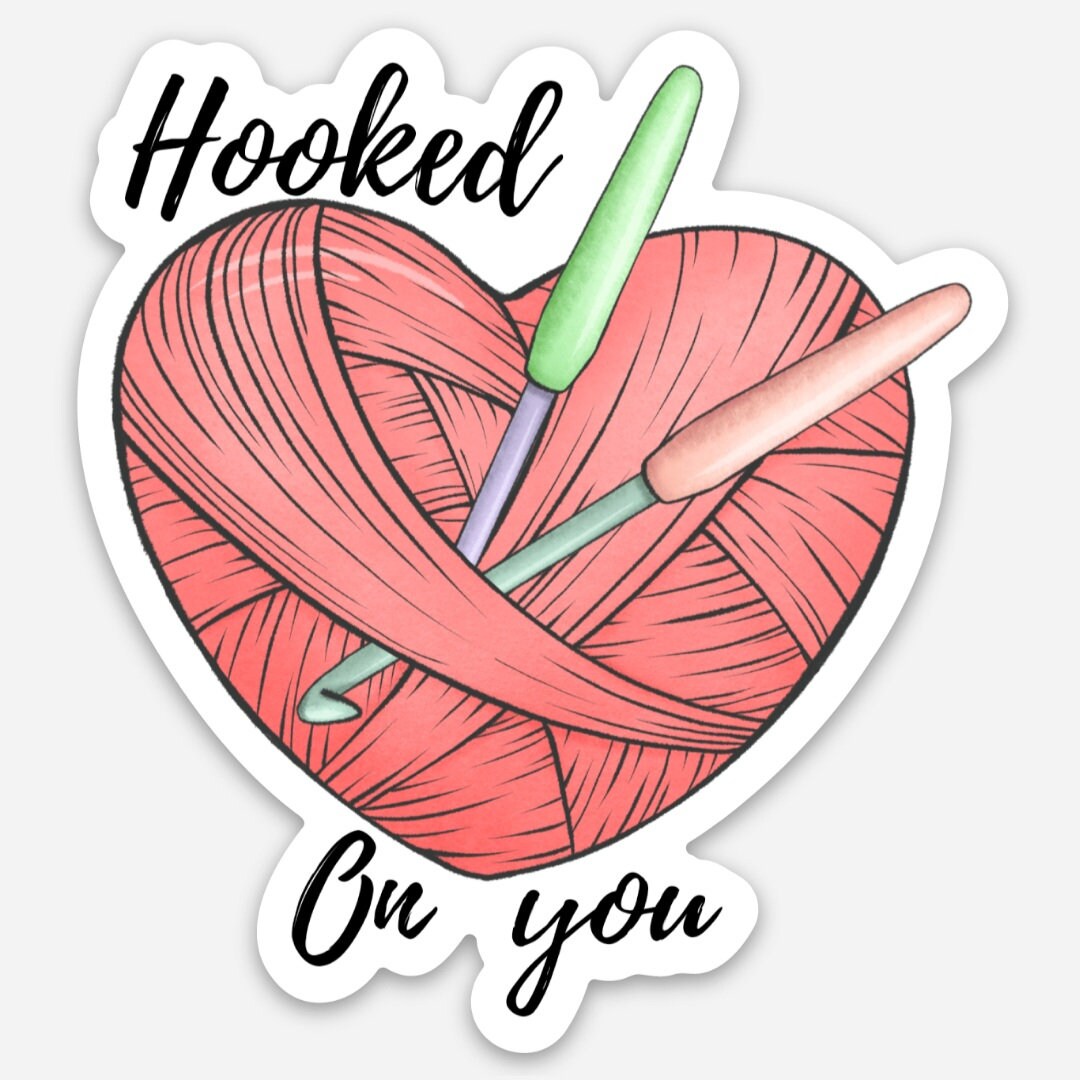 Hooked on You Sticker - Etsy