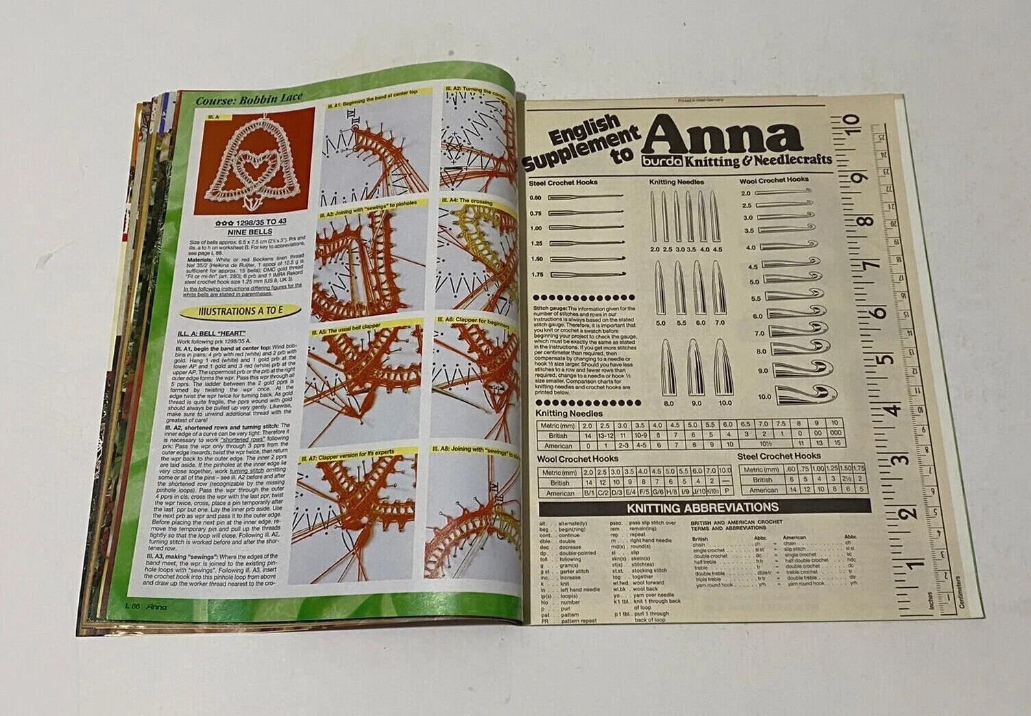 Vintage ANNA Burda Knitting & Needlecrafts Magazine December 1998,chrismas Stockings - Etsy