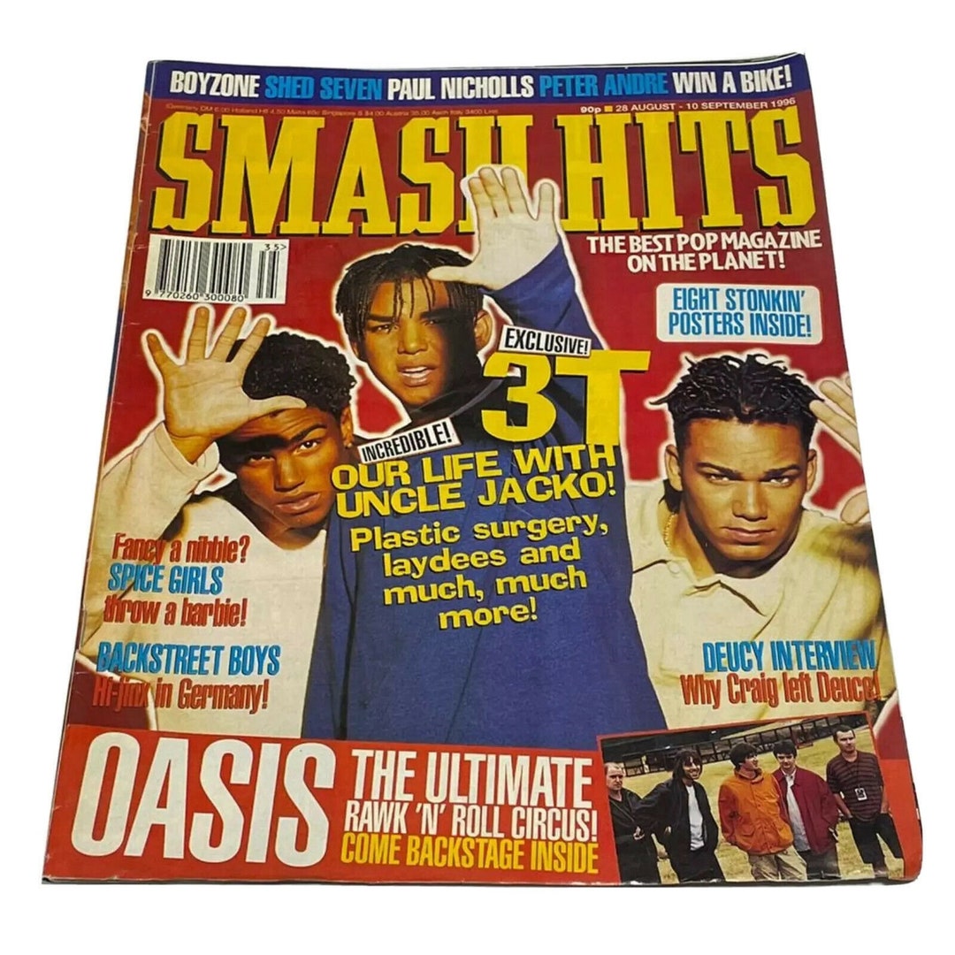 Vintage Old Smash Hits UK Music Magazine, August - September 1996,will ...