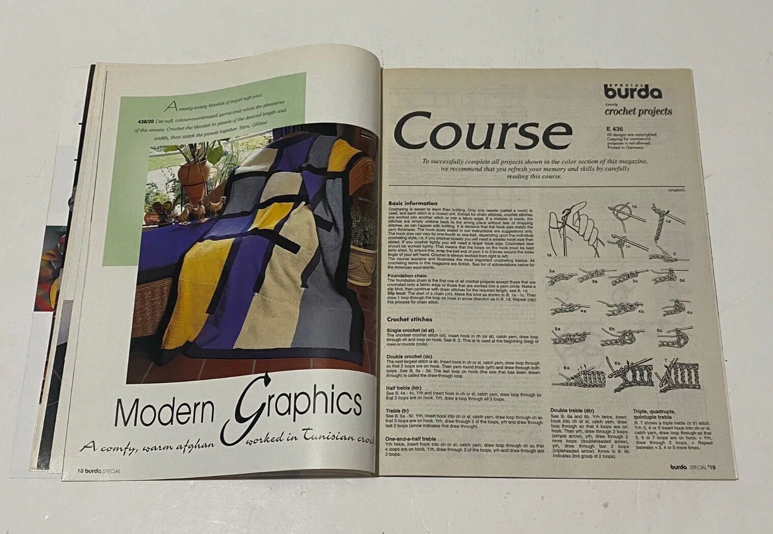 Vintage Special ANNA Burda Knitting & Needlecrafts Magazine,crochet Projects 1990s - Etsy