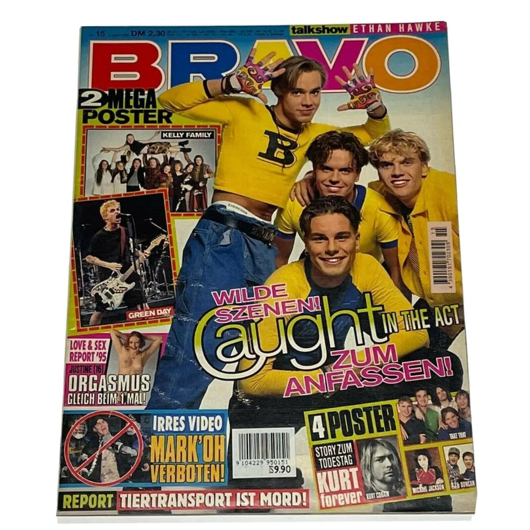 Vintage Old Rare Bravo Germany Music Magazine,april 1995,caught in the ...