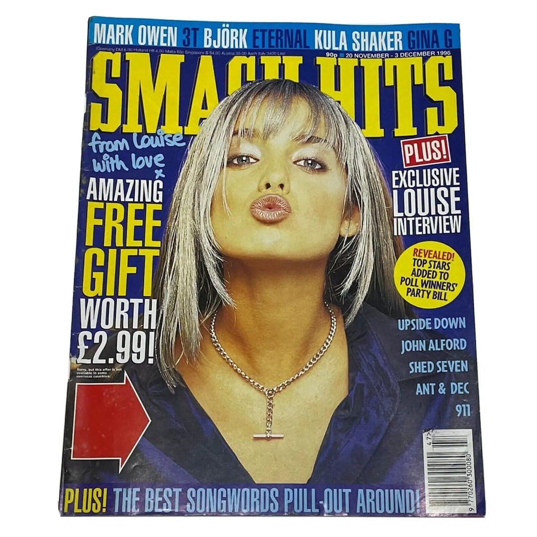 Vintage Smash Hits UK Music Magazine 20 November - 3 December 1996 ...