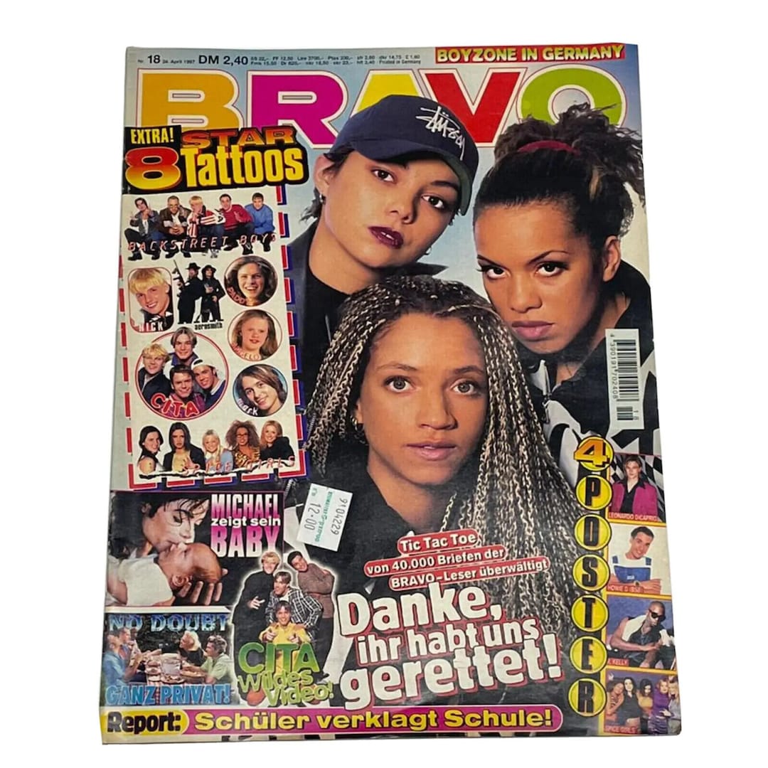 Vintage Bravo German Music Magazine APRIL 1997,funky Diamonds,no Doubt ...