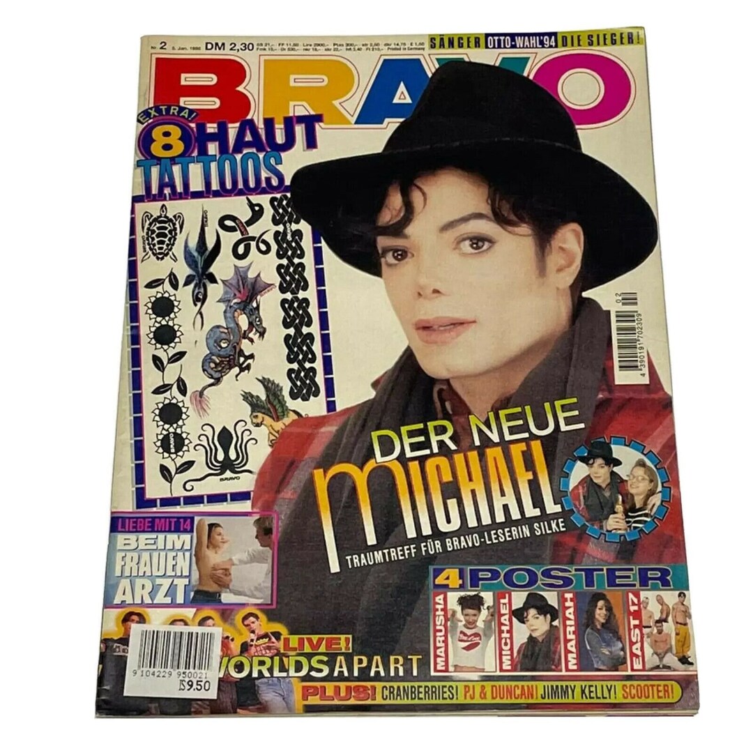 Vintage Rare Bravo Music Magazine,germany,january 1995, Michael Jackson ...