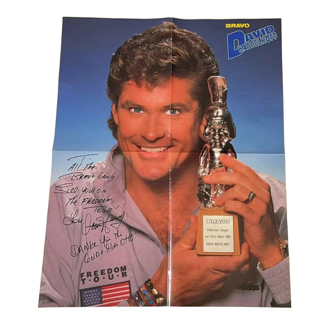 David Hasselhoff \ New Kids on the Block \ With Copy Signed Signature ...