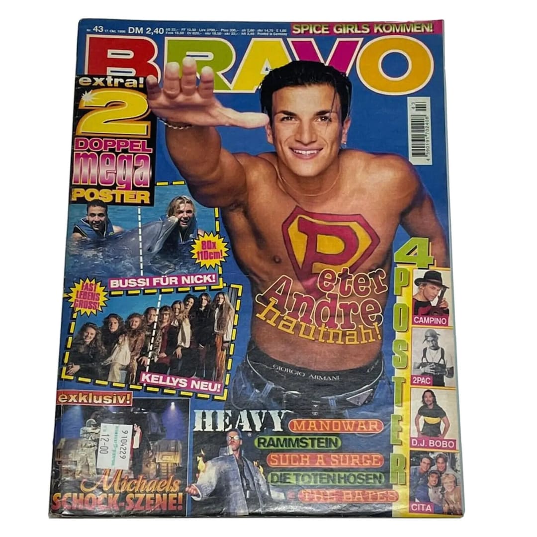 Vintage Bravo German Music Magazine October 1996nas2 Etsy
