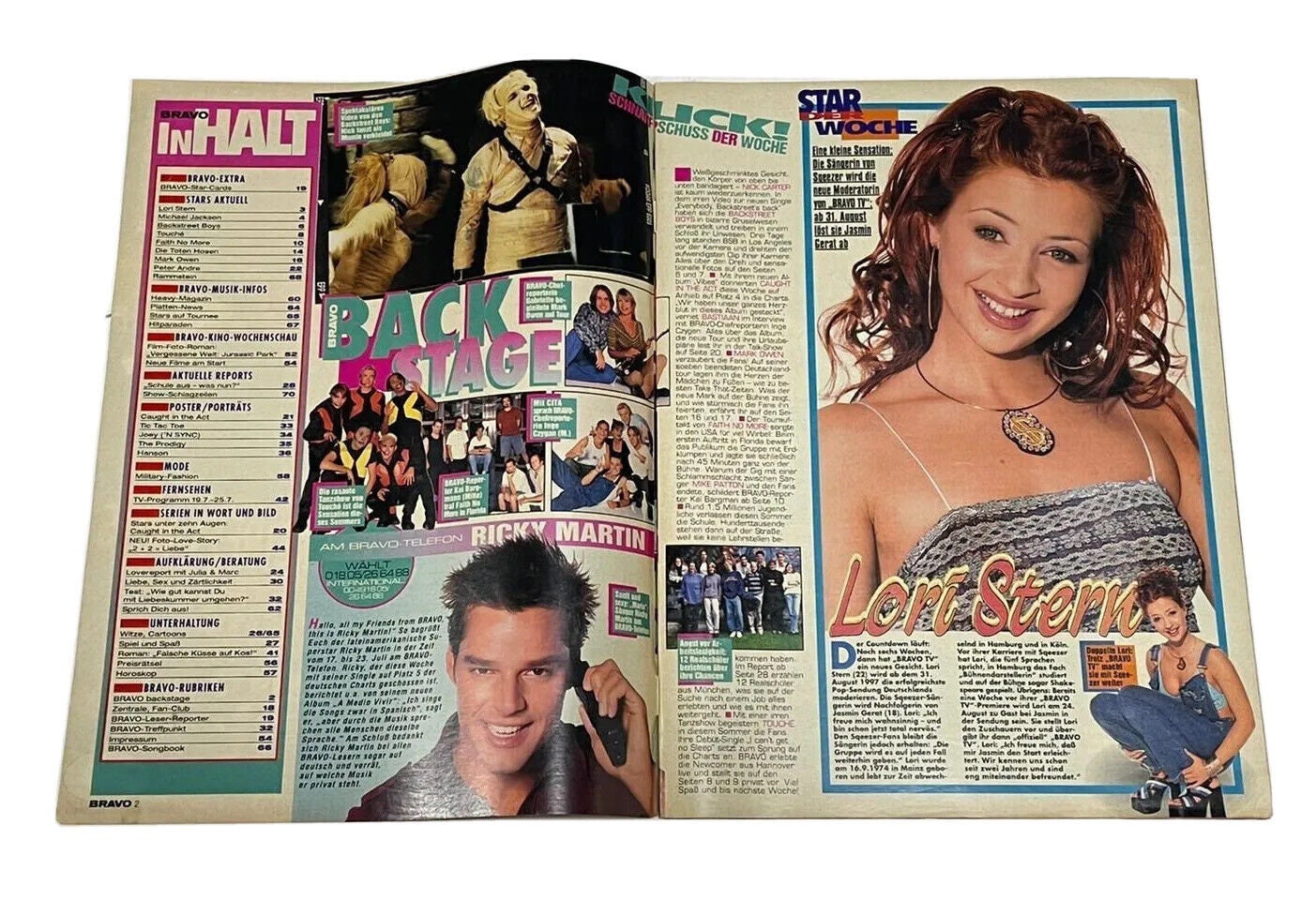 Vintage Bravo German Music Magazine JULY 1997,lori Stern,rammstein,mark ...